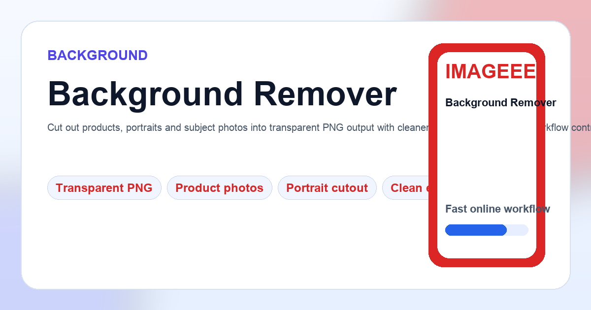 Remove Background Online - Transparent PNG Cutout Tool | IMAGEEE